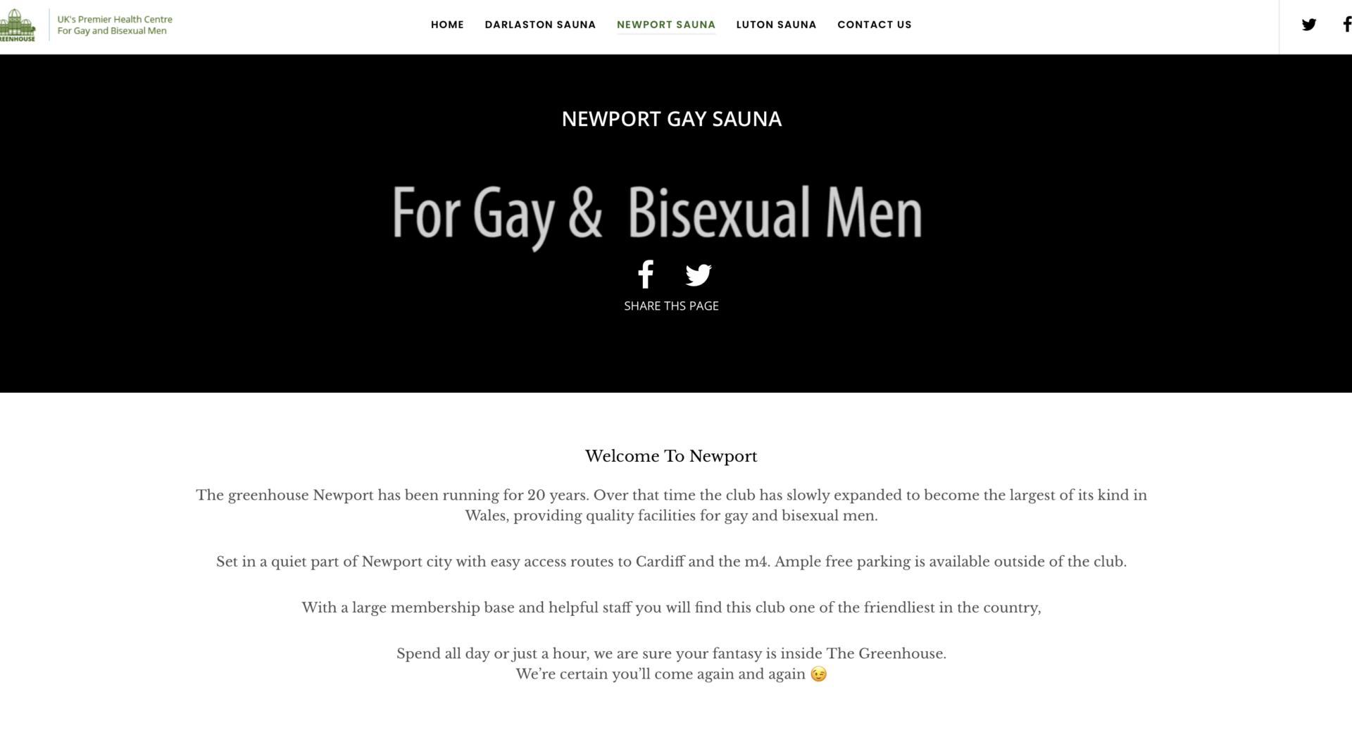 Greenhouse Gay Sauna Newport - MANHUB.UK