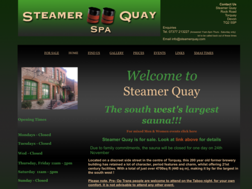 Steamer Quay Sauna Torquay - MANHUB.UK